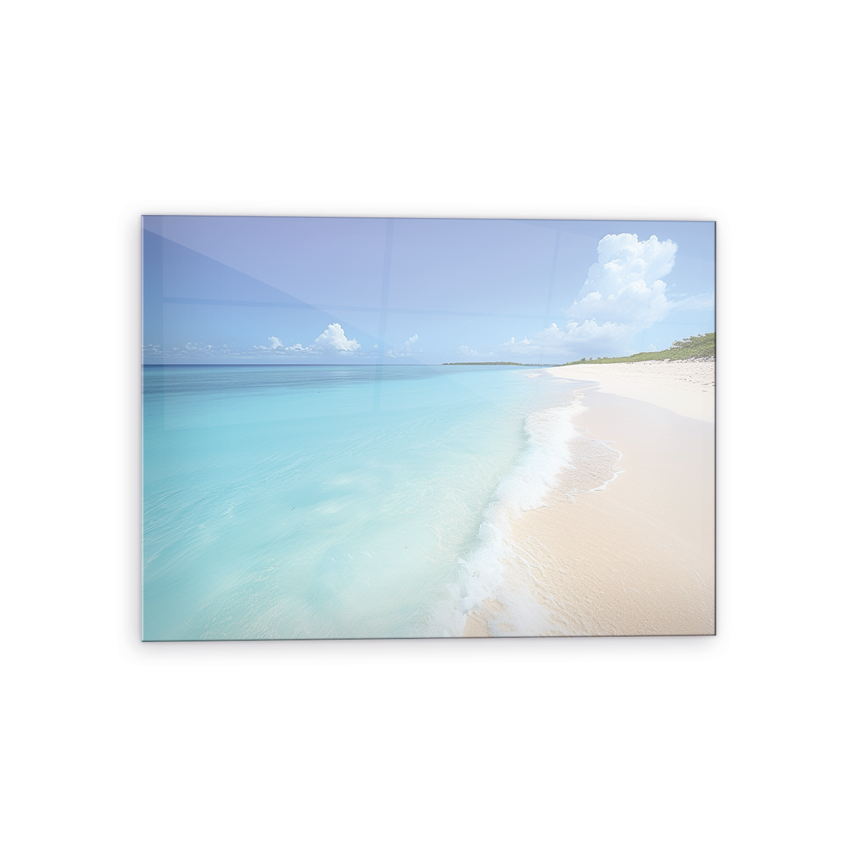 Sandy Beach Wall Art Bespoke Glass Products